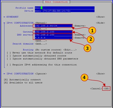 Linux Tuorials Configure Static Ip In Centos 8 Rhel 8 Linux Default Gateway