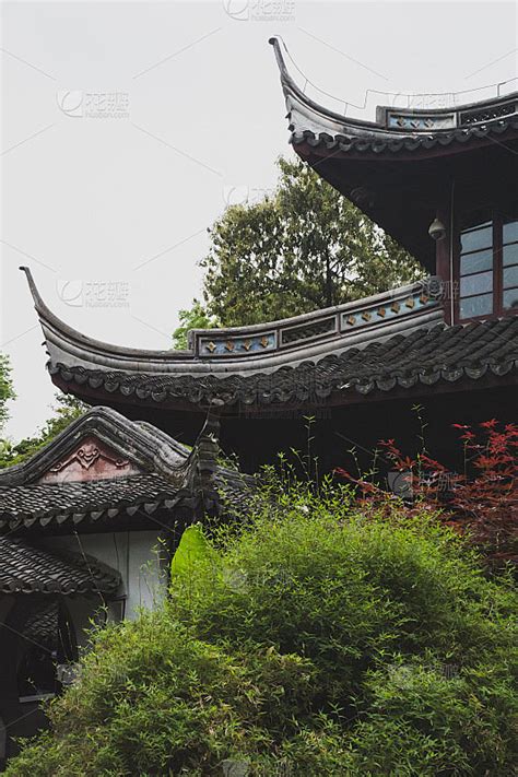 嘉兴南湖湖心岛的中国传统建筑和园林