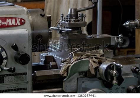 During Threading Lathe Stock Photo Edit Now