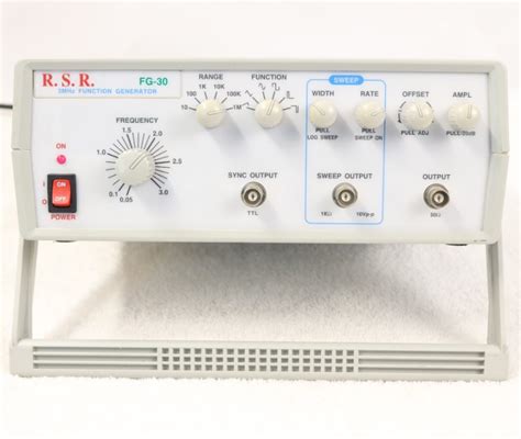 RSR Function Generator FG Mhz Frequency Range With Six Waveform Functions Signal Generators