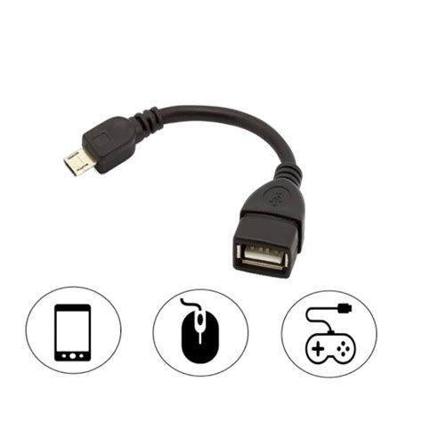 Adaptador Cabo Otg Micro Usb V Celular Android Lg Shopee Brasil