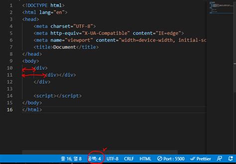 Vscode 간지나게 사용하기 공백 설정