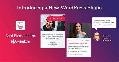 Introducing The Best Free Card Elements Wordpress Plugin For Elementor