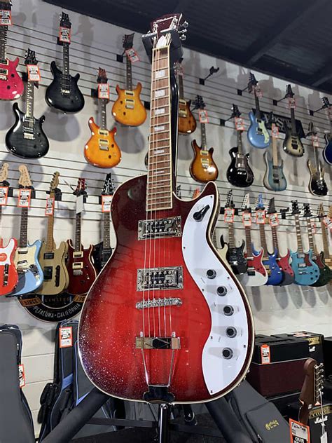 Silvertone Classic Model 1423 Jupiter Electric Guitar Red Reverb