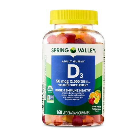 Spring Valley Vitamin D3 Softgels 50 Mcg 2000 Iu 400 Count