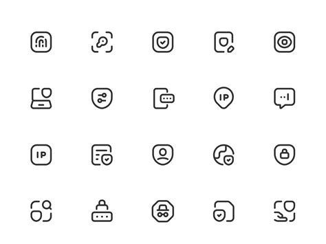 Myicons — Protection Security Vector Line Icons Pack By Myicons On