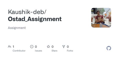 GitHub Kaushik Deb Ostad Assignment Ostad Assignment