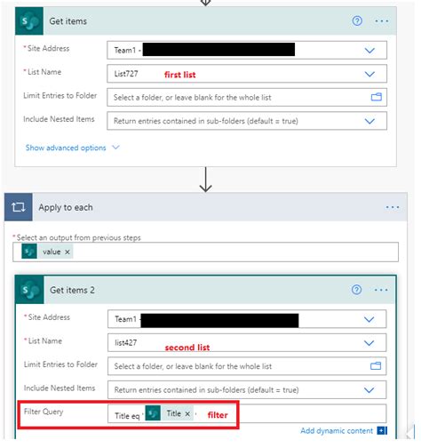 consolidate multiple sharepoint lists into one using power automate