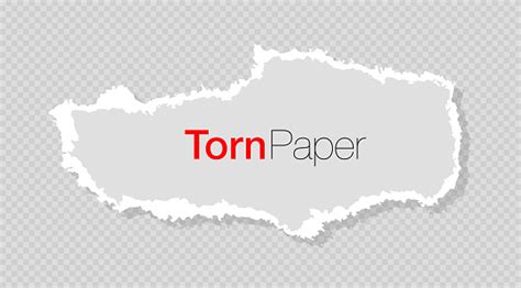 하얗게 찢어진 종이 스트립 가장자리가 찢어진 사실적인 종이 조각 메시지 메모 페이지 또는 배너용 찢어진 용지 벡터 일러스트 레이