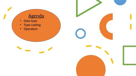 Various Datatypesoperators Supported In Python Pptx
