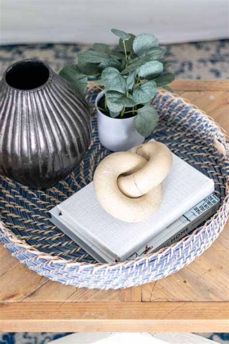 How To Decorate A Round Coffee Table Tray Coffee Table Decor