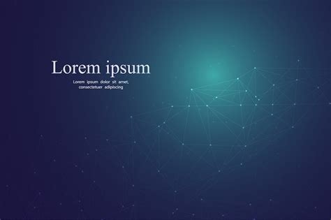 추상 라인 연결 디자인 컨셉 프리미엄 벡터