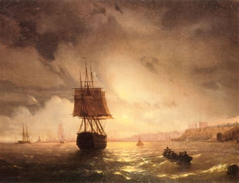 Ship In The Stormy Sea 1887 By Ivan Aivazovsky Artchive