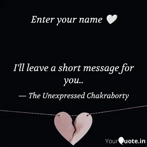 Enter Your Name 🤍 Il Quotes And Writings By Debranjan Chakraborty Yourquote