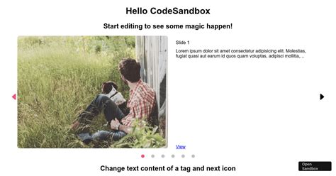 Slide Show React Kle Examples Codesandbox
