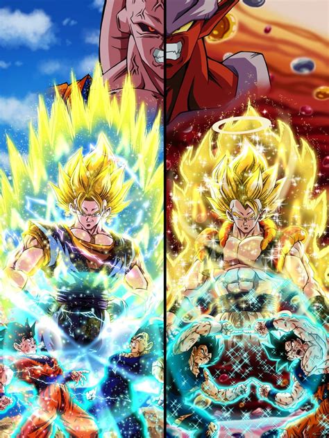 Son Goku Vegeta Gogeta Vegetto Majin Buu And 2 More Dragon Ball