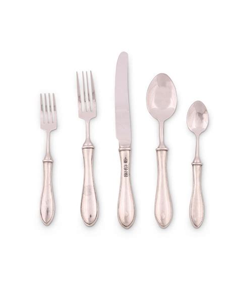 Vagabond House 5 Piece Pewter Wales Pattern Flatware Set Macys