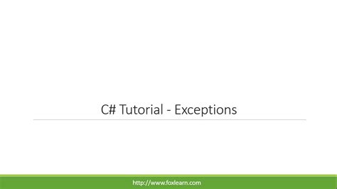 c tutorial exceptions youtube