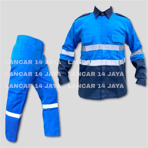Jual Baju Kerja Lengan Panjang Kombinasi Katelpak Kombinasi Kemeja 2 Tone Katelpak Wearpack