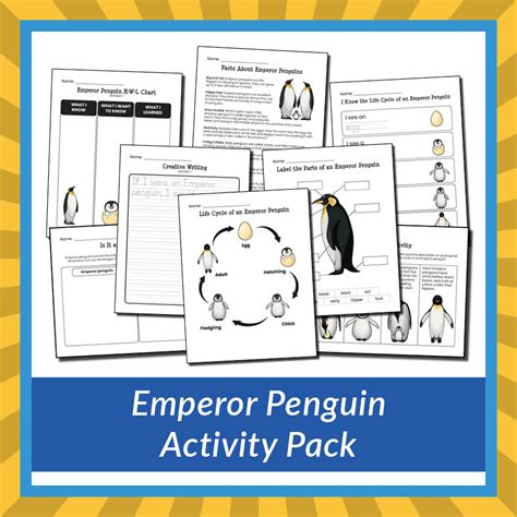 Emperor Penguin Activity Pack T Of Curiosity