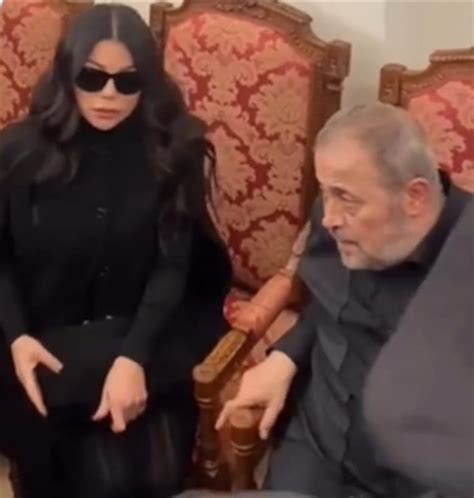 هيفاء وهبي تقدم العزاء لجورج وسوف في وفاة ابنه وديع فيديو خبر في الفن