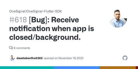 Bug Receive Notification When App Is Closedbackground · Issue 618 · Onesignalonesignal