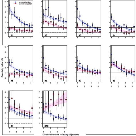 Individual Performance In The Echo Detection And The Echo Localization