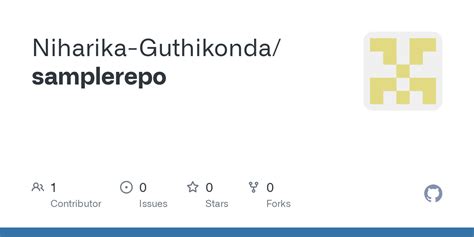 Github Niharika Guthikondasamplerepo