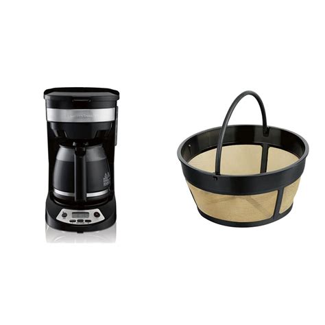Hamilton Beach Cup Programmable Coffee Maker Brew Options Glass