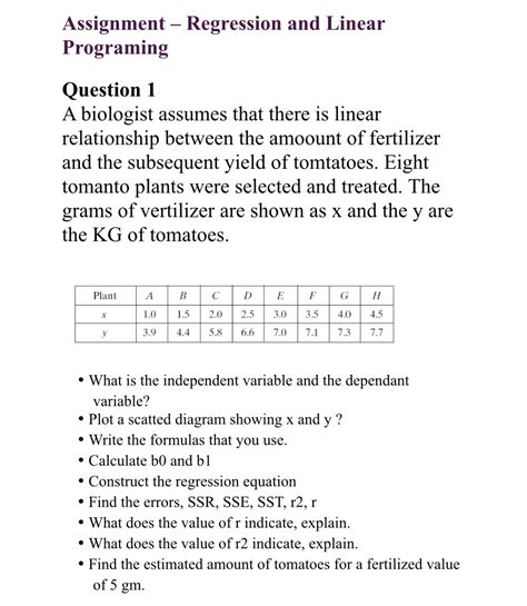 Solved By An Expert Assignment ﻿regression And Linear
