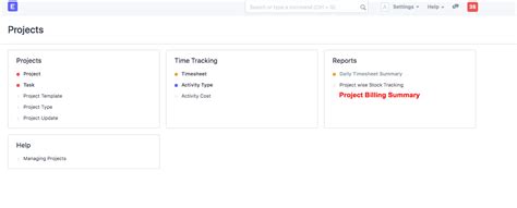 [projects] Report Missing From Dashboard · Issue 18315 · Frappe Erpnext · Github