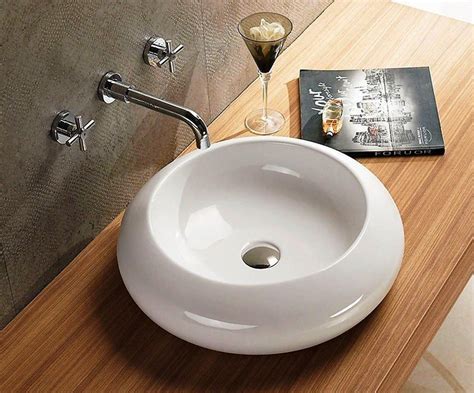Counter Top Wash Basin Round Celin Small Contemporary Round Basin Bathroom Sink Design