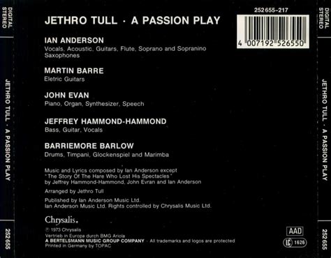 Where Metal Rules Jethro Tull A Passion Play 1973