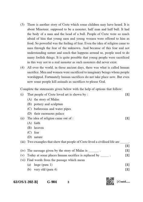 Nios 2022 English Question Paper For Class 10