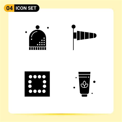 Pack Of Creative Solid Glyphs Of Celebration Layout Holiday Parachute Lotus Editable Vector