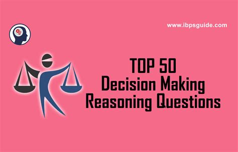 TOP 50 Decision Making For IBPS Clerk Mains 2017