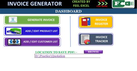 The Functions In Microsoft Excel Invoice Generator And Tracker In