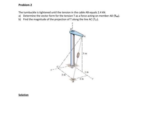 Solved Problem 2 The Turnbuckle Is Tightened Until The