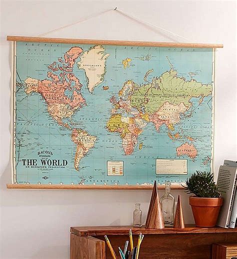 Vintage World Map Poster