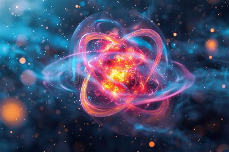 Atomic Nuclear Model Nanostructured Core The Nucleus Of An Atom