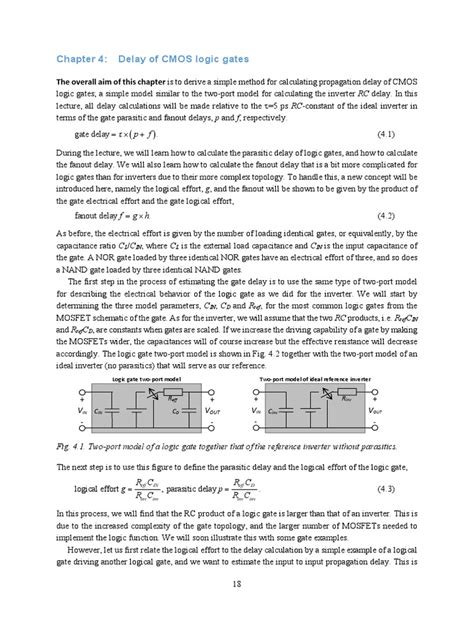 chapter 4 delay of cmos logic gates pdf logic gate electronic design