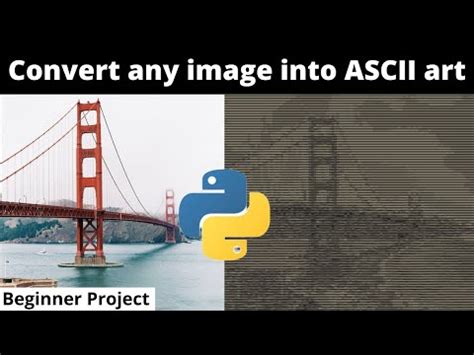 Convert Any Image Into ASCII Art With Python Explained Beginner Project ASCII Art Know