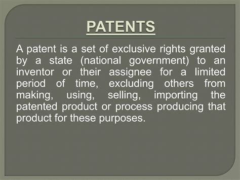 The Patent Act Pptx