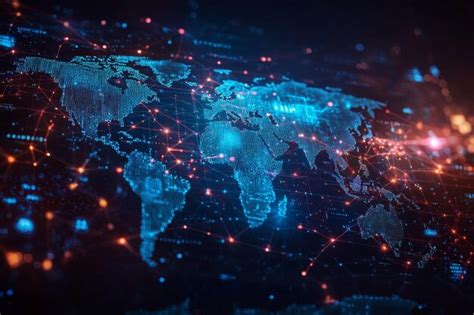 Global Digital Business Network Connection Illustration Created With Generative Ai Premium Ai