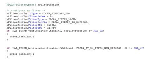 Solved Stm32h523ret6 Fdcan Id Filterconfig Stmicroelectronics Community