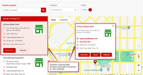 Customization Of Store Locator Agile Store Locator Wordpress Plugin