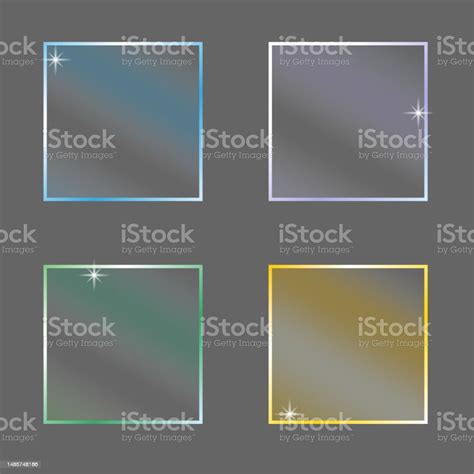 그래픽 디자인 3d 아이콘 세트입니다 그라데이션 색상 사실적인 Glassmorphism 무광택 플렉시 유리 모양 벡터 그림입니다