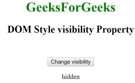 Html Style Visibility用法及代码示例 纯净天空