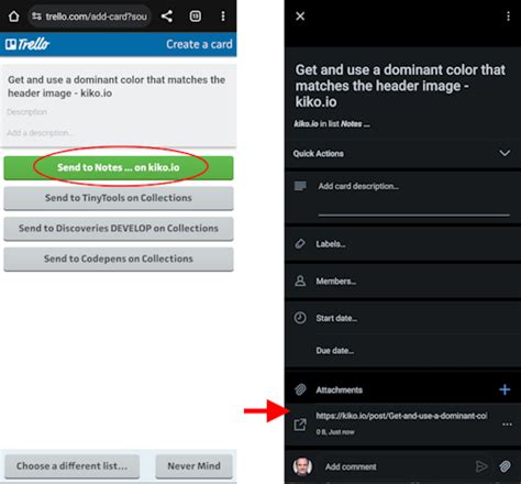Add Link To Trello On Android Via Share Menu Kiko Io