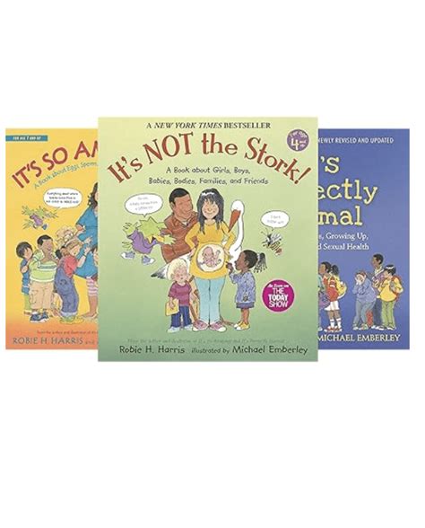 Robie Harris Series About Bodies And Sex 3 Books Cover Ages 3 13